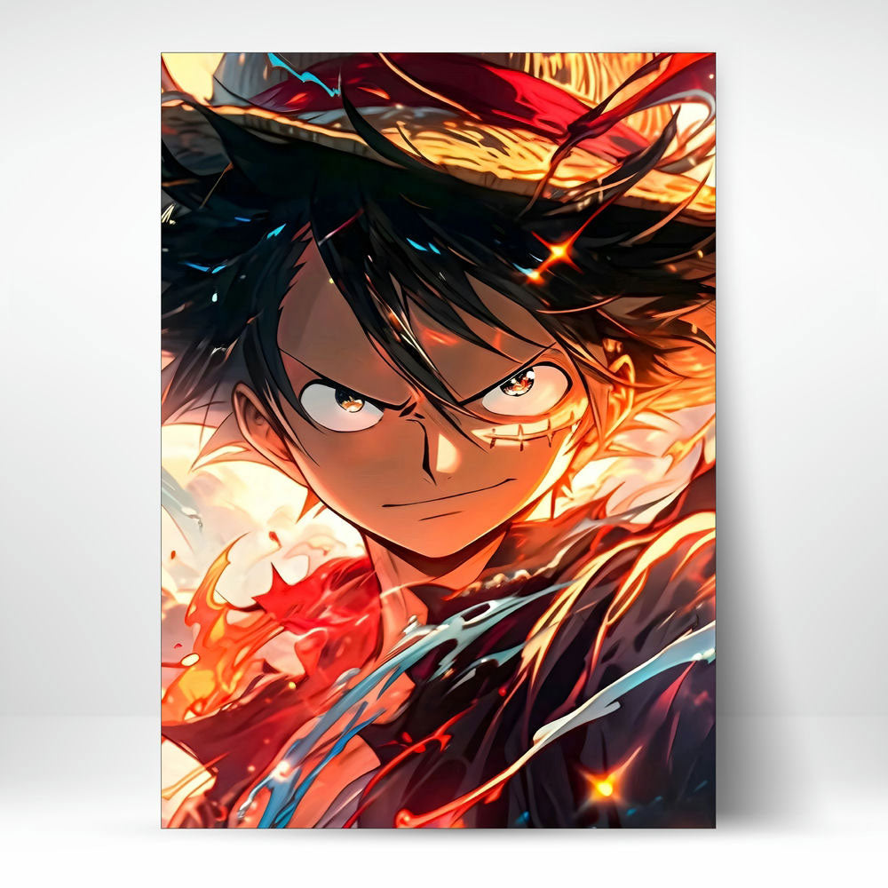 High-Quality Metal Posters - One Piece Monkey D Luffy OP14 | Vibrant ...