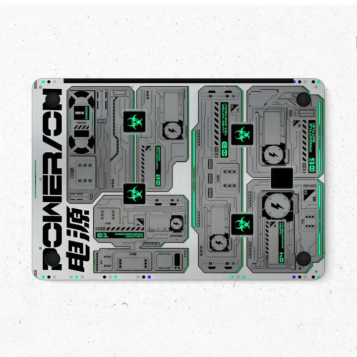 Power Circuit Futuristic Tech Layout Laptop Skin for MacBook | Buy ...