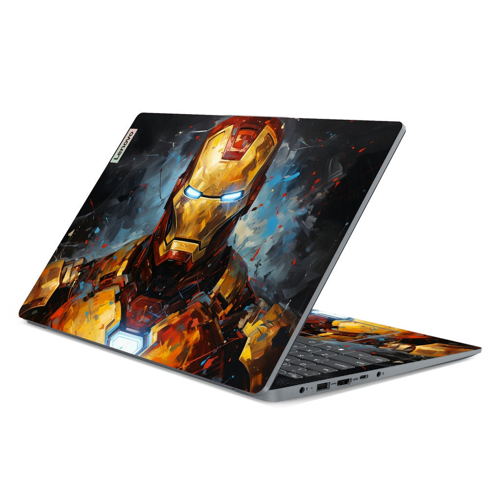 Shop Iron Man Brush Stroke Art Laptop Skin for Lenovo | Buy Online Now ...