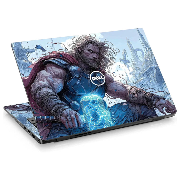 Thor with Lightning 3D Embossed Laptop Skin | Buy Online Now – SkinsLegend