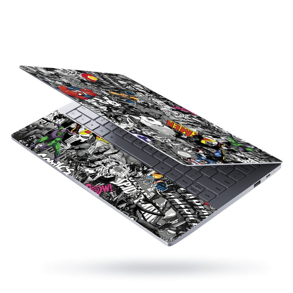 Shop Superheroes Sticker Bomb Laptop Skin | Buy Online Now – SkinsLegend