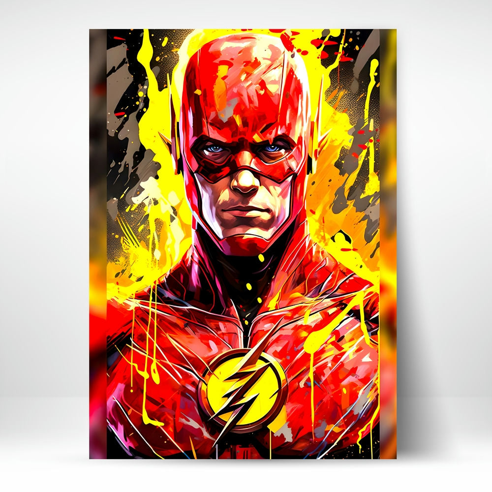 High-Quality Metal Posters - Superhero Flash FH01 | Vibrant Colors ...