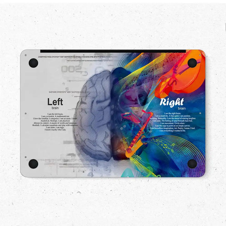 Left Right Blue Brain Laptop Skin for MacBook | Buy Online Now ...