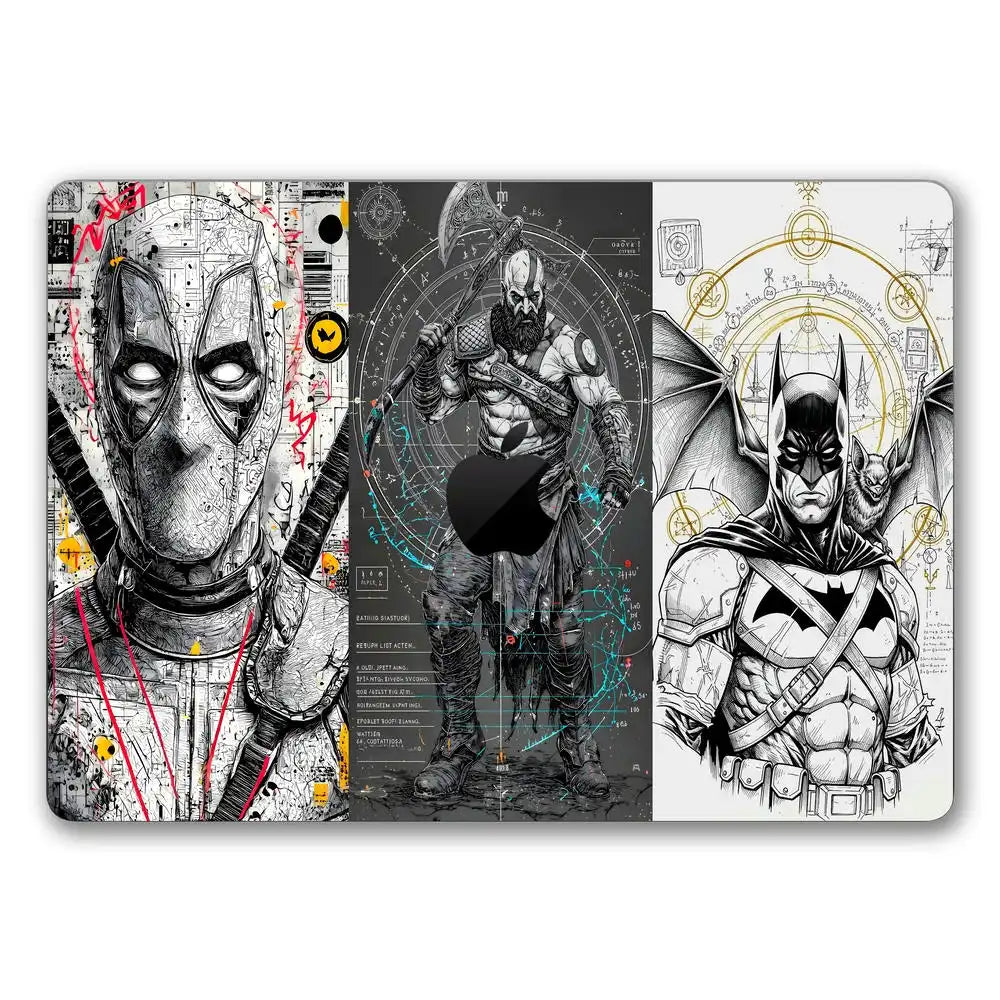 Deadpool Wolverine Art Laptop Skin for MacBook | Buy Online Now ...