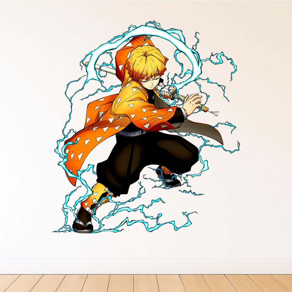 Demon Slayer Zenitsu Premium Large Size Wall Decal | Buy Online Now ...