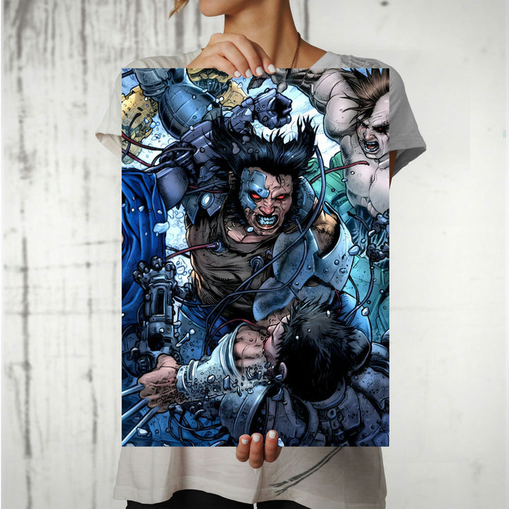 High-Quality Metal Posters - Anime Battle Scene | Vibrant Colors ...