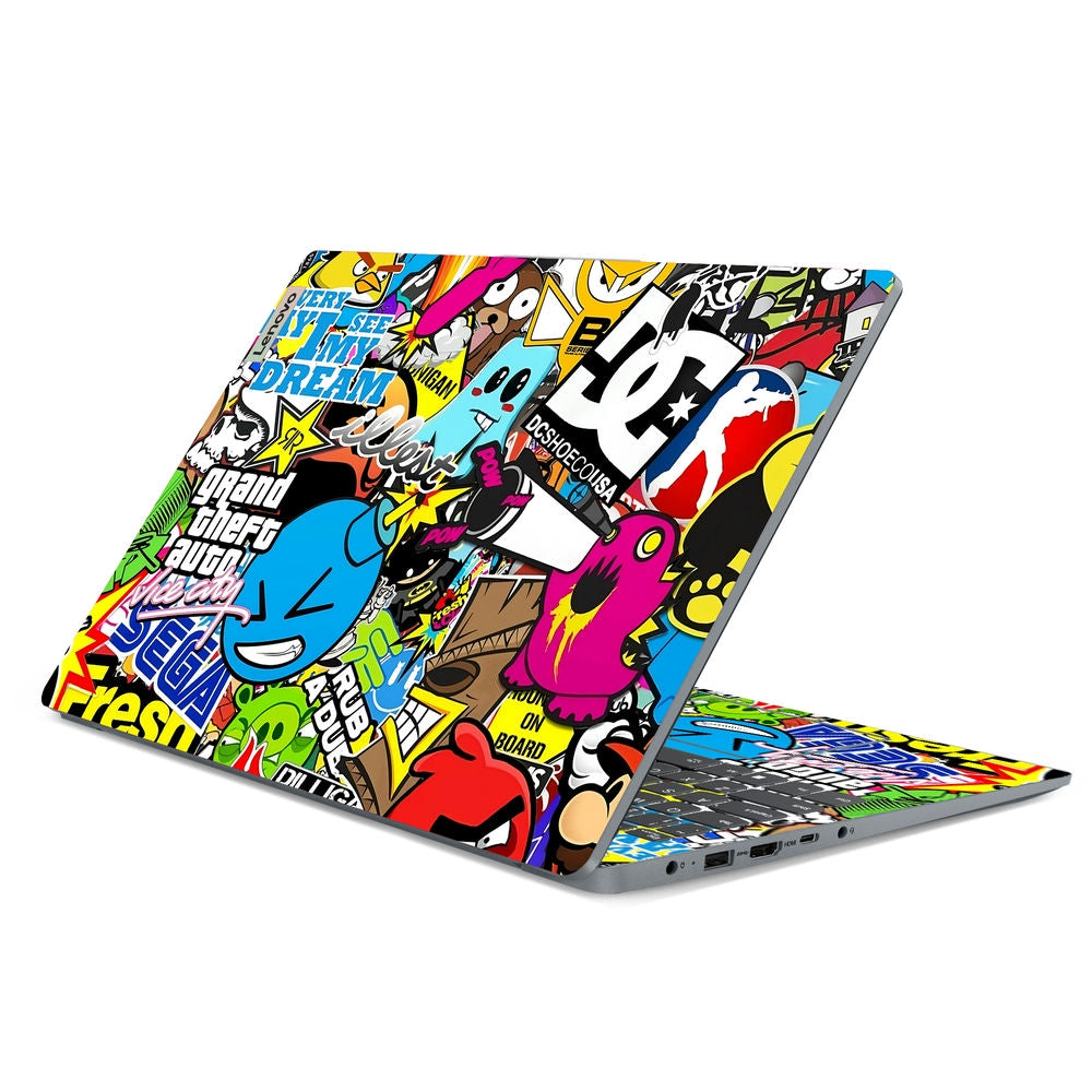Shop DC Sticker Bomb Laptop Skin for Lenovo | Buy Online Now – SkinsLegend