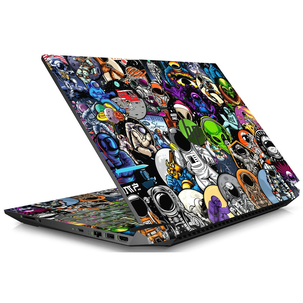 Shop Astronaut Sticker Bomb Laptop Skin for HP | Buy Online Now ...