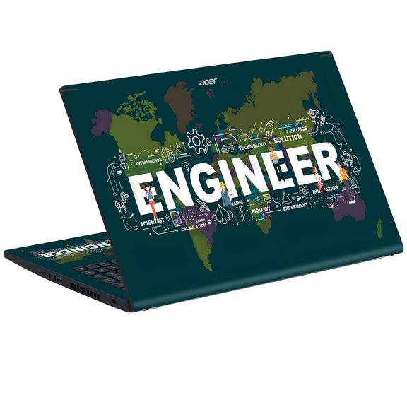 Shop Engineer World Map Laptop Skin for Acer | Buy Online Now – SkinsLegend