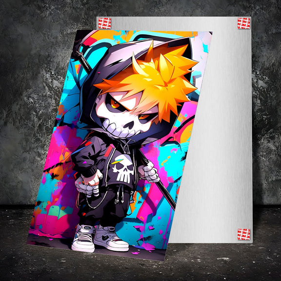 High-Quality Metal Posters - Anime Chibi Skull | Vibrant Colors & Sharp ...