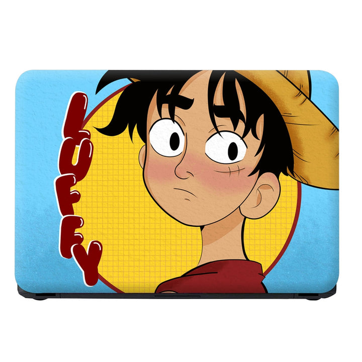 Shop Monkey D Luffy Yellow Circle Laptop Skin | Buy Online Now ...