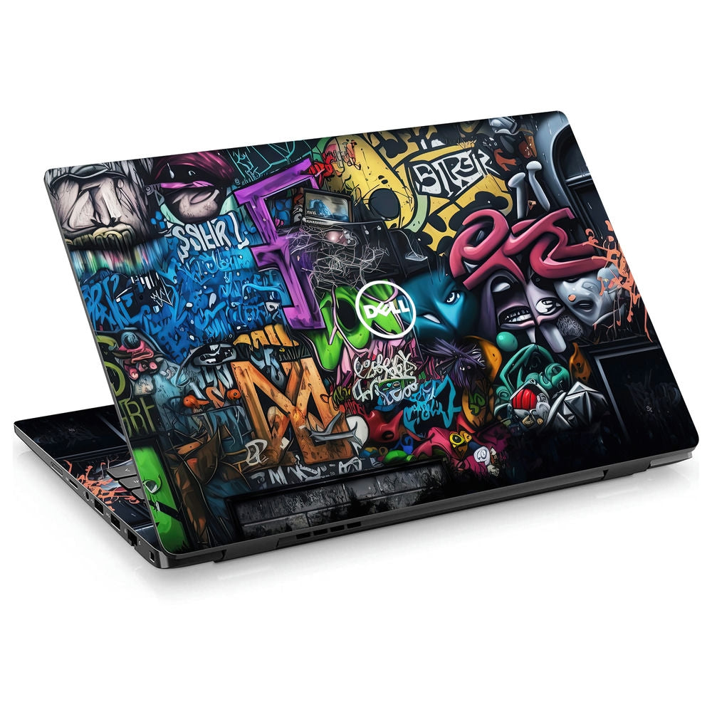 Shop Wooden M Graffiti Laptop Skin for Dell | Buy Online Now – SkinsLegend