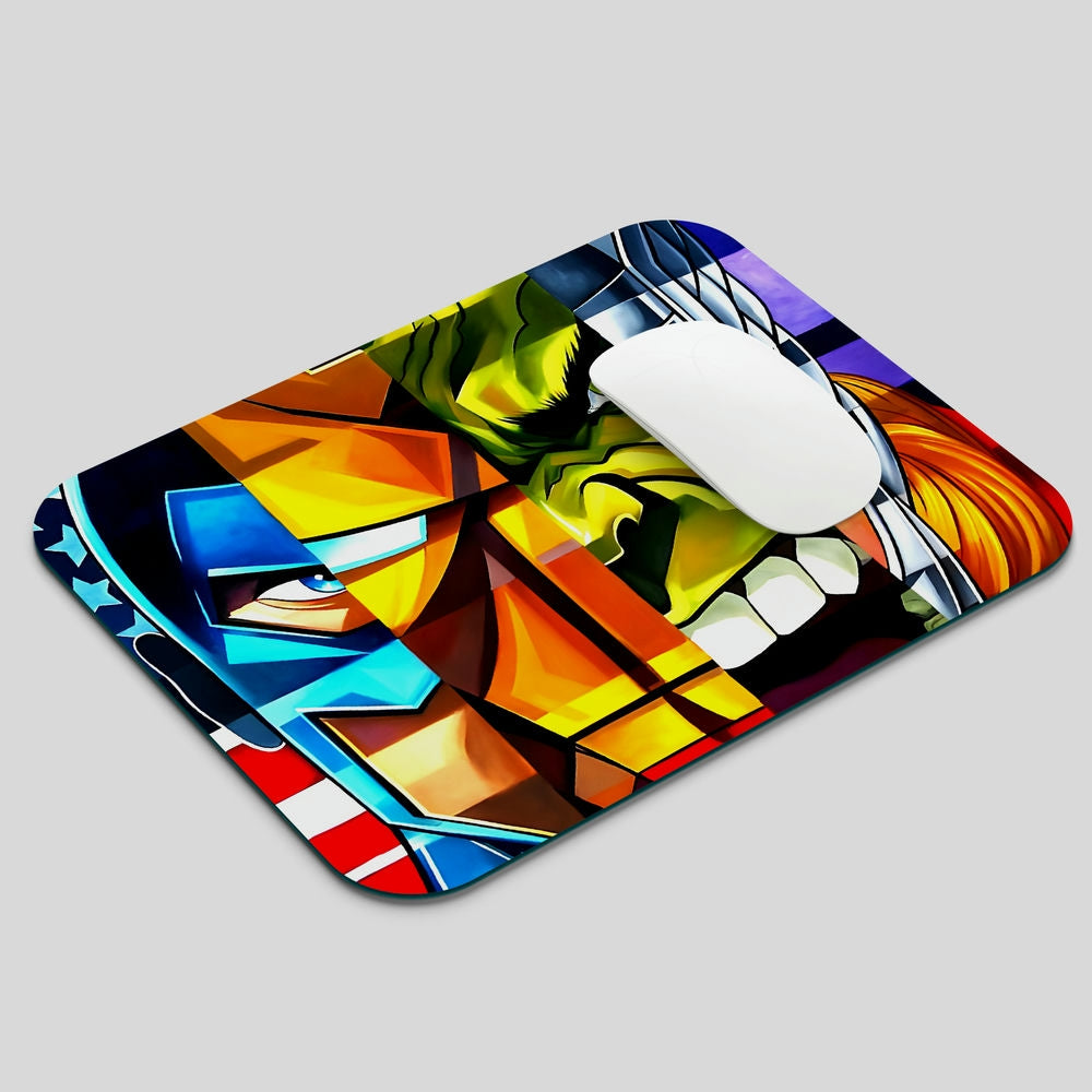 Stylish Abstract Heroic FacesAbstract Fluid Art Mouse Pad - Premium ...