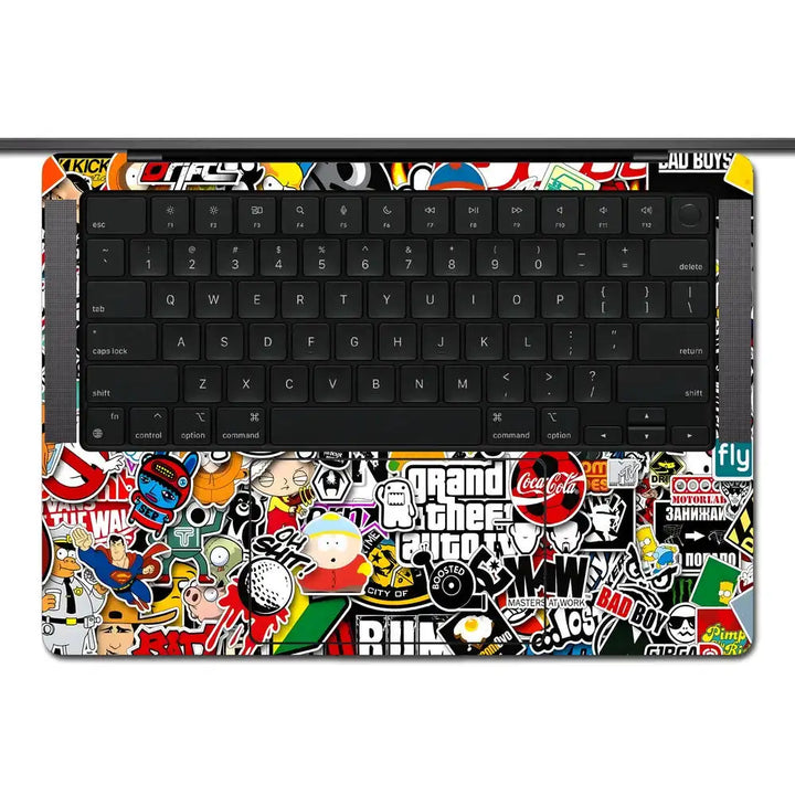 Sticker Bomb Laptop Skin for MacBook | Buy Online Now – SkinsLegend