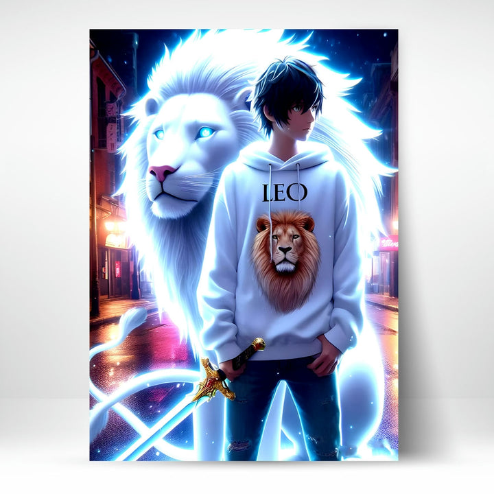 High-Quality Metal Posters - Leo Spirit Guardian | Vibrant Colors ...
