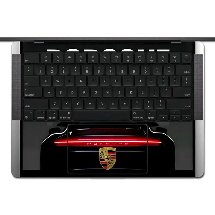 Porsche Logo Back View Laptop Skin for MacBook | Buy Online Now ...