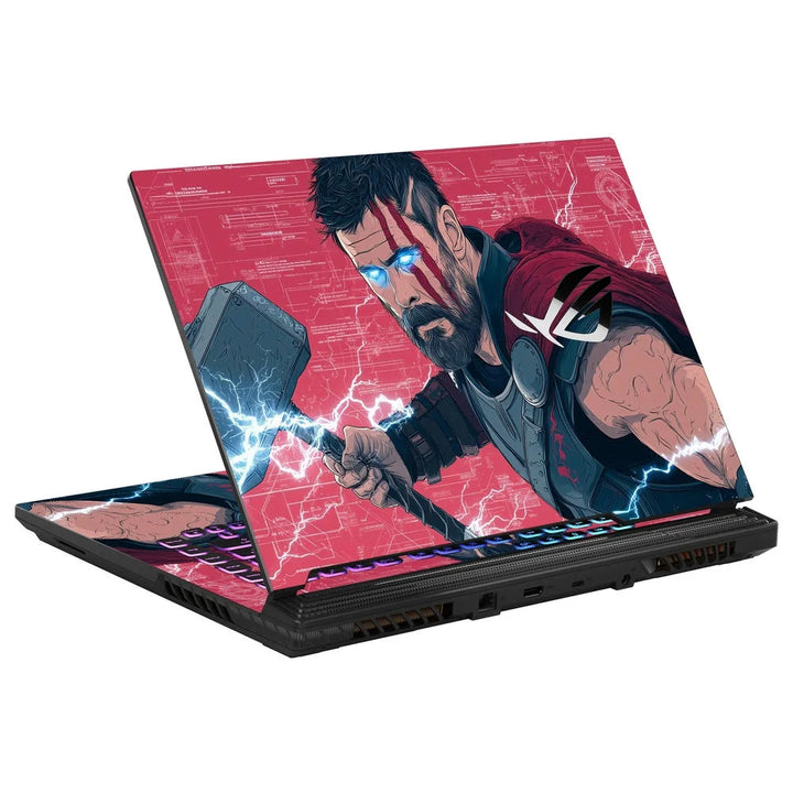 Thor and Mjolnir 3D Embossed Laptop Skin | Buy Online Now – SkinsLegend