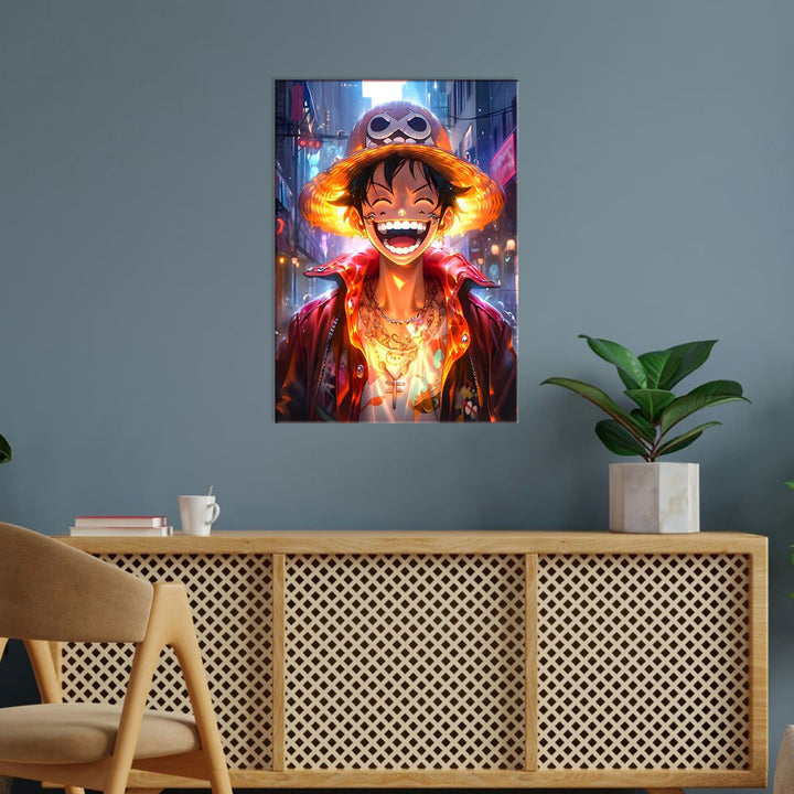 High-Quality Metal Posters - One Piece Monkey D Luffy OP08 | Vibrant ...