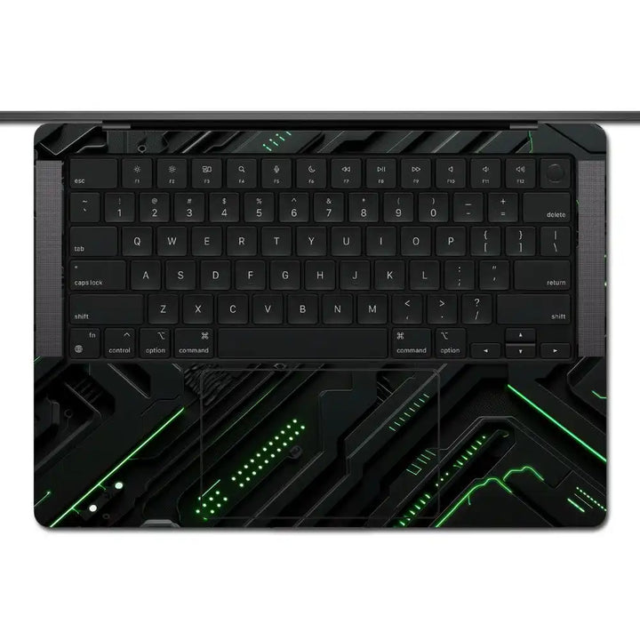Futuristic Dark Circuit Abstract Laptop Skin for MacBook | Buy Online ...