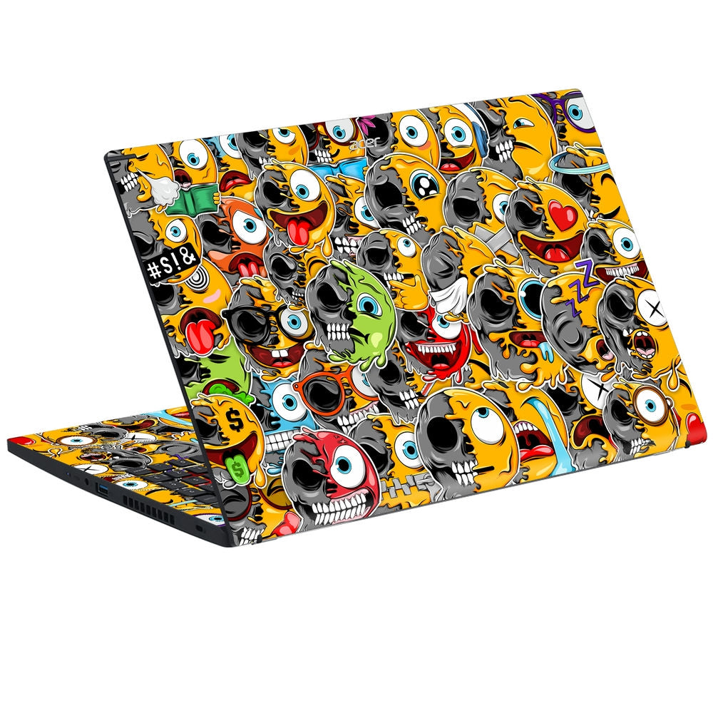 Shop Emojis Sticker Bomb Laptop Skin for Acer | Buy Online Now ...