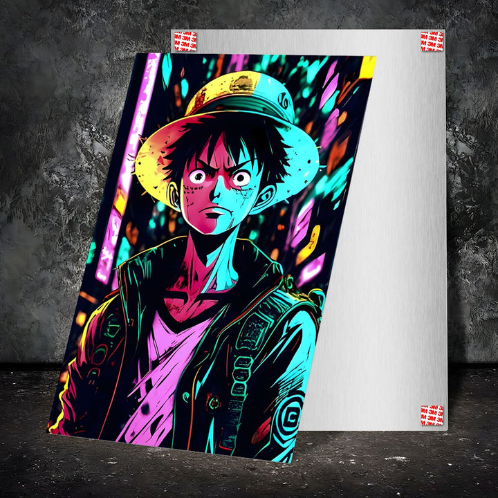 High-Quality Metal Posters - One Piece Monkey D Luffy OP01 | Vibrant ...