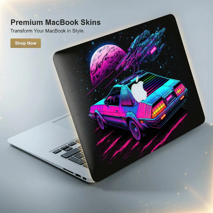 Retro Futuristic Ride Laptop Skin for MacBook | Buy Online Now ...