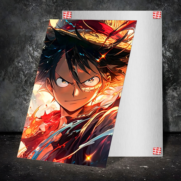 High-Quality Metal Posters - One Piece Monkey D Luffy OP14 | Vibrant ...