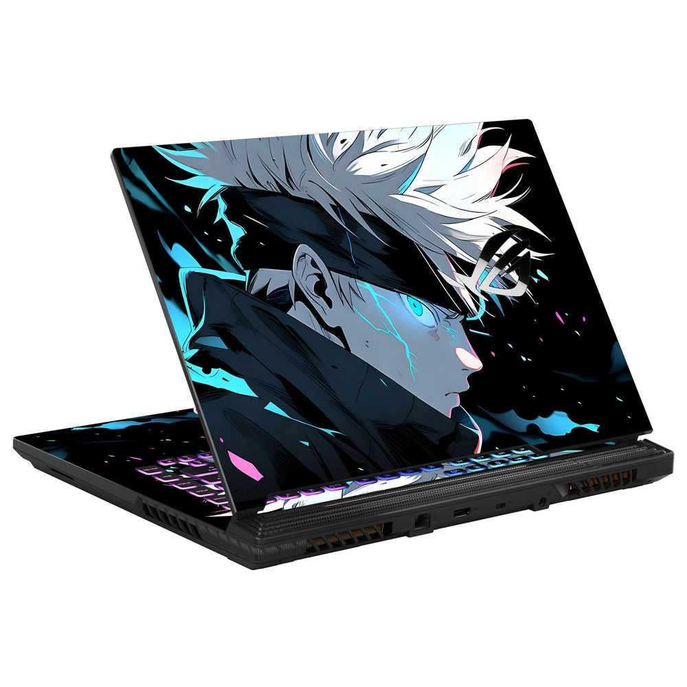 Shop Satoru Gojo Acid Blue Eyes Jujutsu Kaisen Laptop Skin for Asus ...