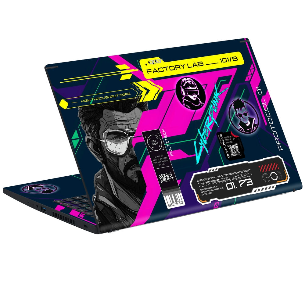 Shop Cyberpunk Neon Nexus Laptop Skin for Acer | Buy Online Now ...