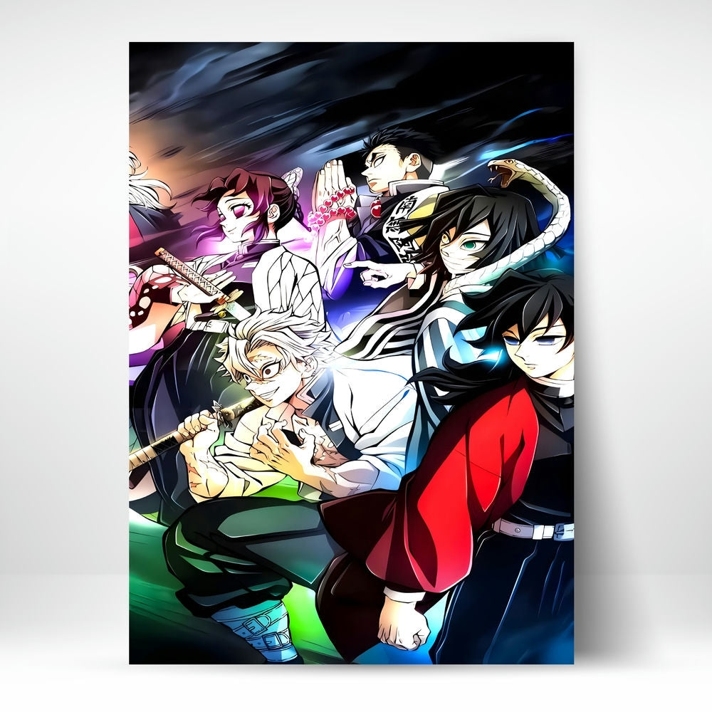 High-Quality Metal Posters - Anime Demon Slayer DS01 | Vibrant Colors ...