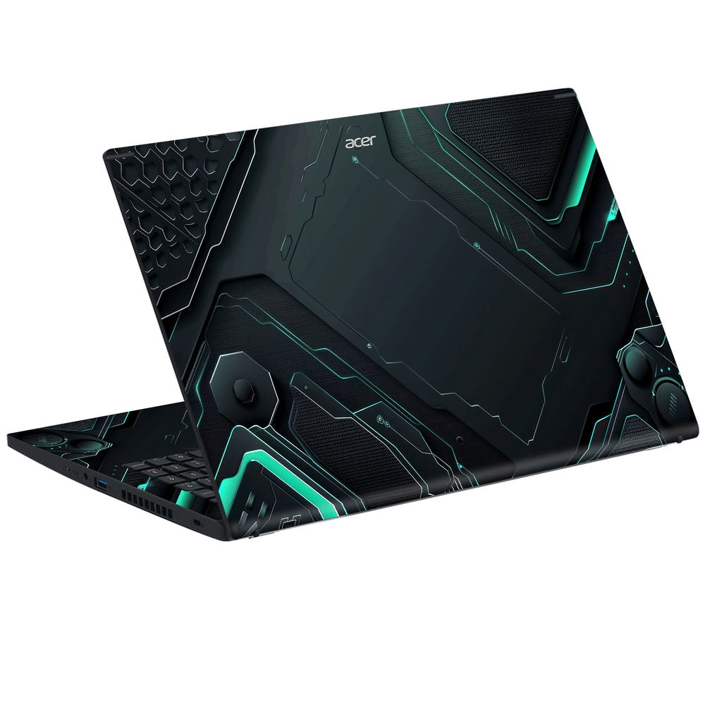 Shop Metallic Futuristic Panel Abstract Laptop Skin for Acer | Buy ...