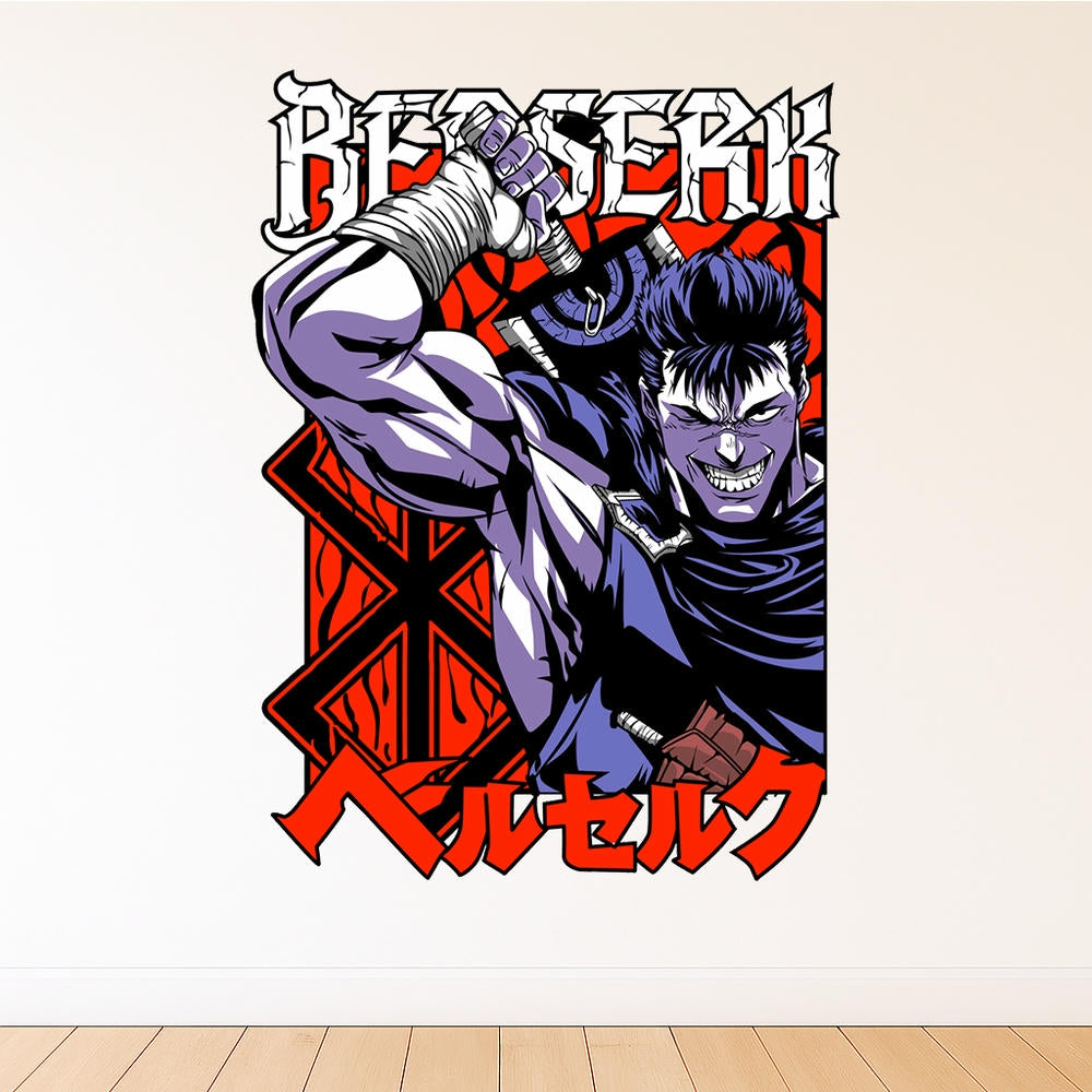Berserk Guts Premium Large Size Wall Decal | Buy Online Now – SkinsLegend