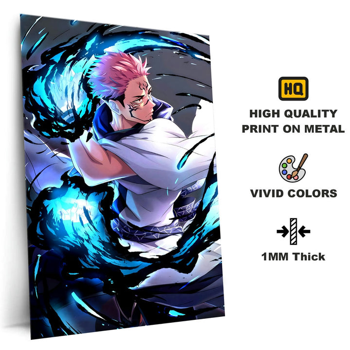 High-Quality Metal Posters - Anime Sukuna SK12 | Vibrant Colors & Sharp ...
