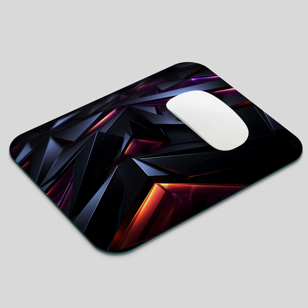 Stylish Dark PrismAbstract Fluid Art Mouse Pad - Premium Desk Accessory ...