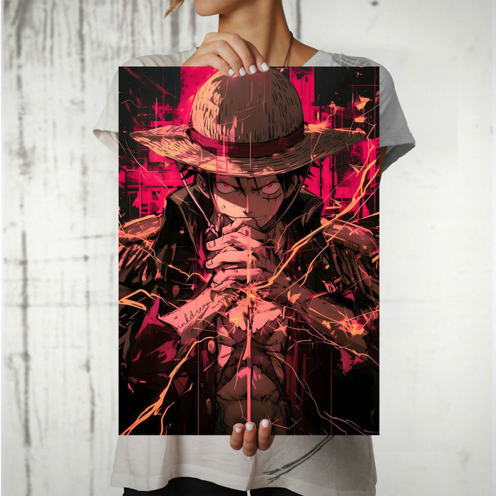 High-Quality Metal Posters - One Piece Monkey D Luffy OP06 | Vibrant ...