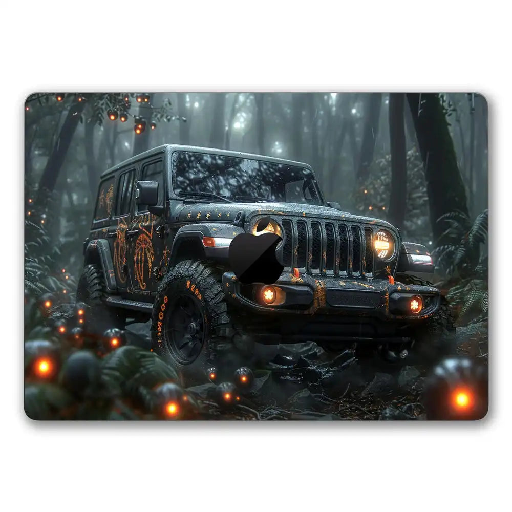 Rainforest Jeep Ride Laptop Skin for MacBook | Buy Online Now – SkinsLegend