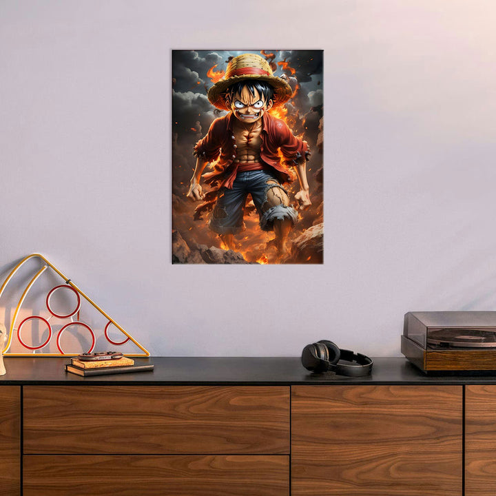 High-Quality Metal Posters - One Piece Monkey D Luffy OP15 | Vibrant ...