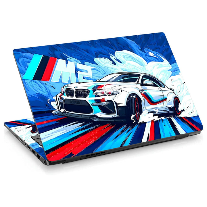 BMW M Sport White Splash 3D Embossed Laptop Skin | Buy Online Now ...