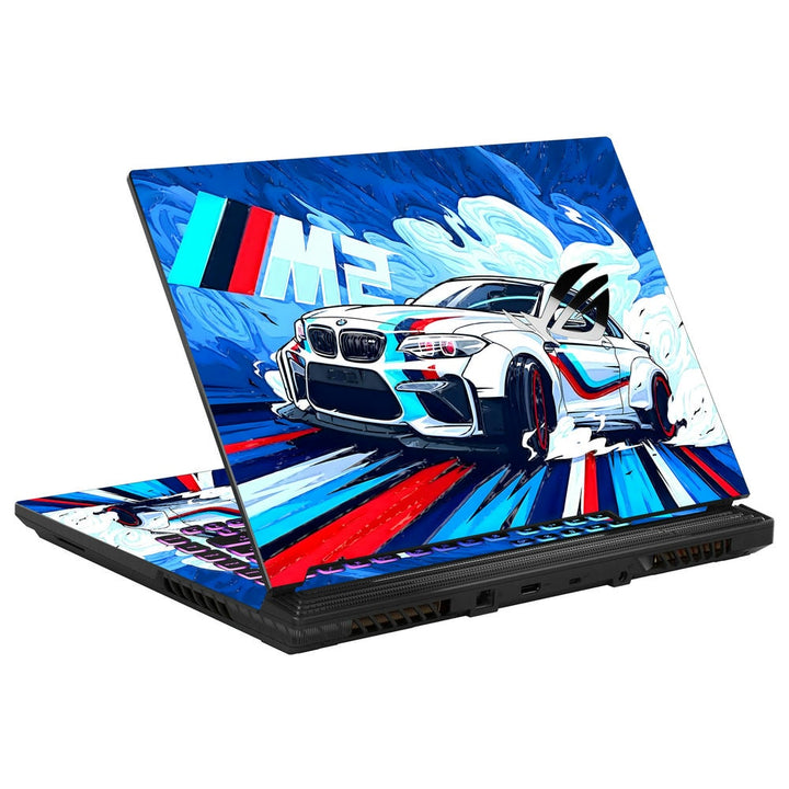 BMW M Sport White Splash 3D Embossed Laptop Skin | Buy Online Now ...