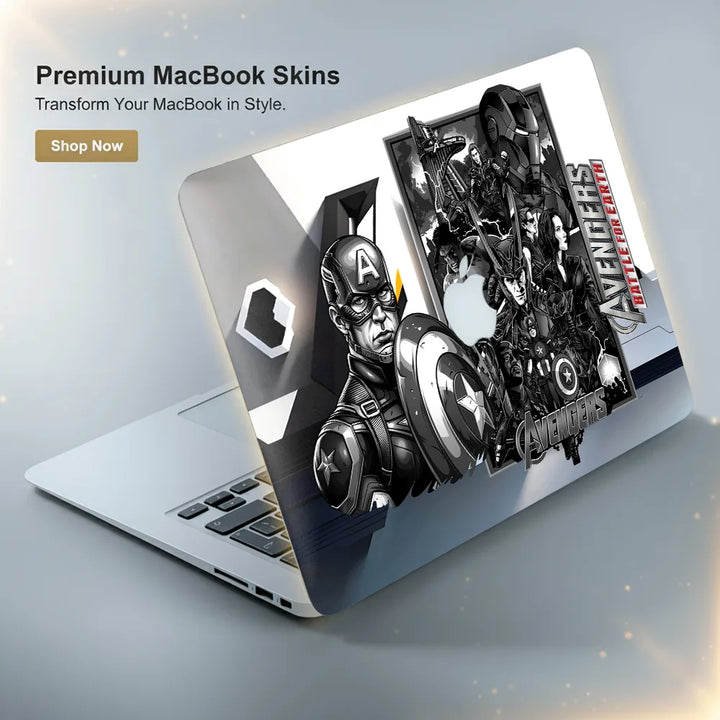 Avengers Monochromatic Battle for Earth Laptop Skin for MacBook | Buy ...