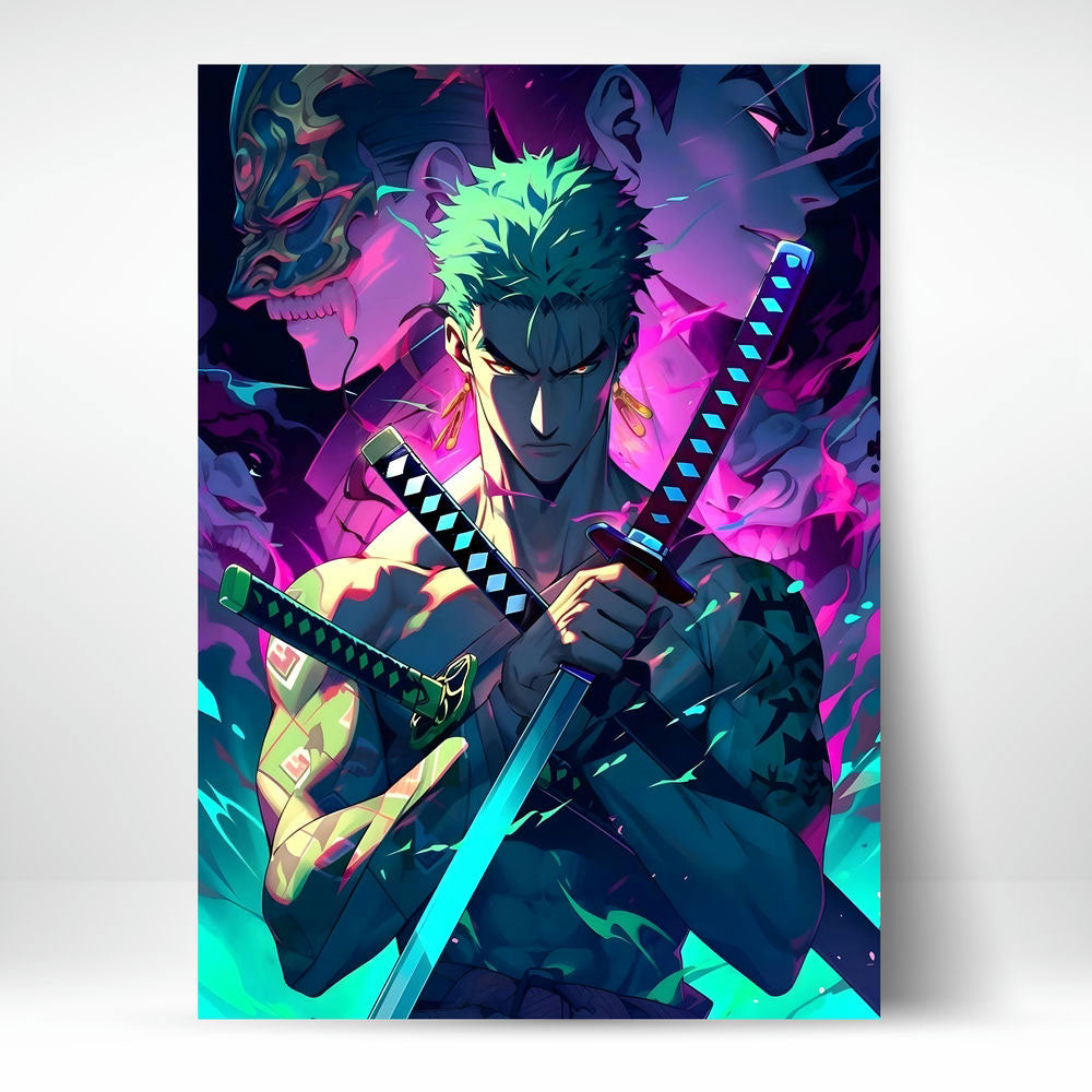High-Quality Metal Posters - One Piece Roronoa Zoro OP32 | Vibrant ...