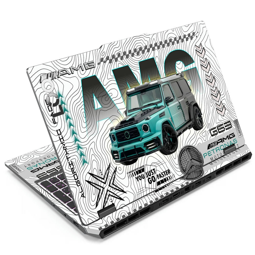 AMG G63 SUV Silver3D Embossed Laptop Skin | Buy Online Now – SkinsLegend