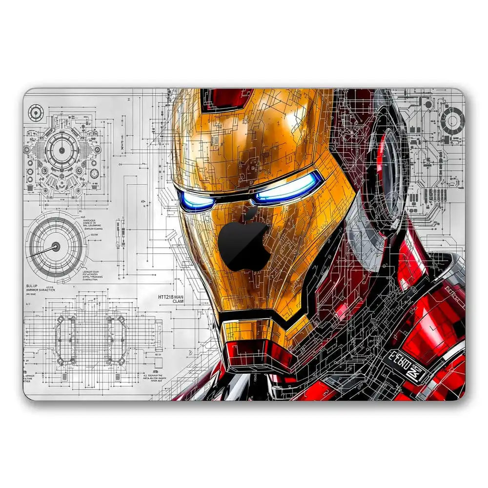 Iron Man Blueprint Laptop Skin for MacBook | Buy Online Now – SkinsLegend