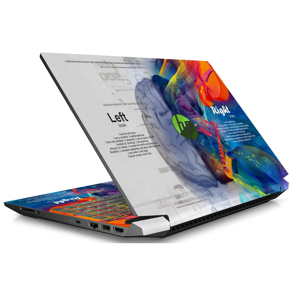 Shop Left Right Blue Brain Laptop Skin for HP | Buy Online Now ...