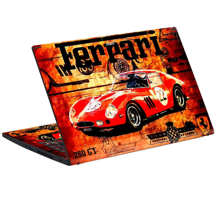 Ferrari F40 Red 3D Embossed Laptop Skin | Buy Online Now – SkinsLegend