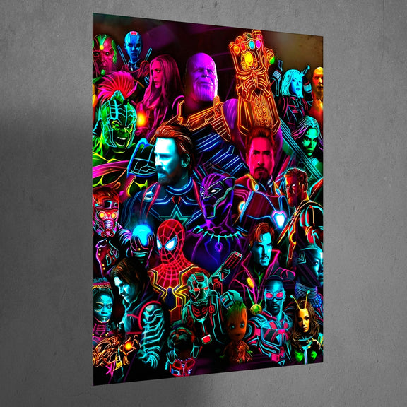 High-Quality Metal Posters - Superheroes Avengers Endgame | Vibrant ...