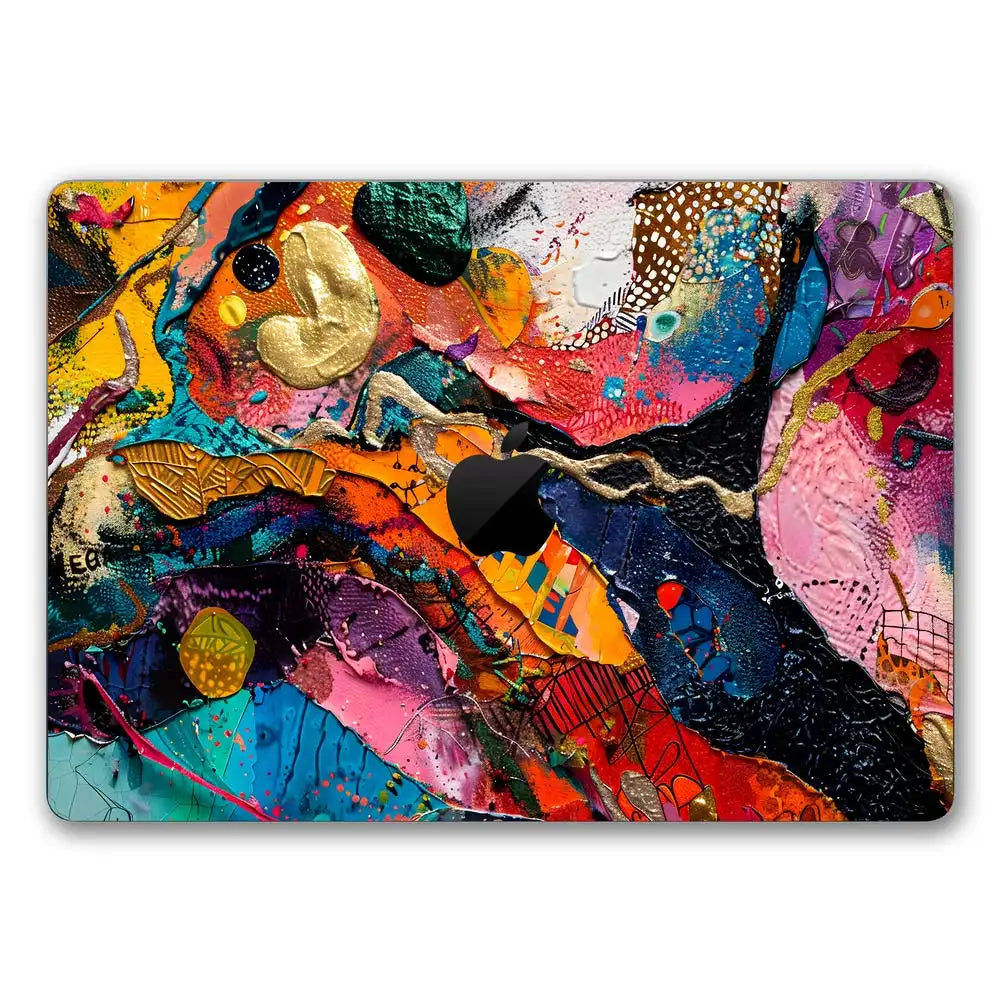 Vibrant Abstract Color Splash Laptop Skin for MacBook | Buy Online Now ...