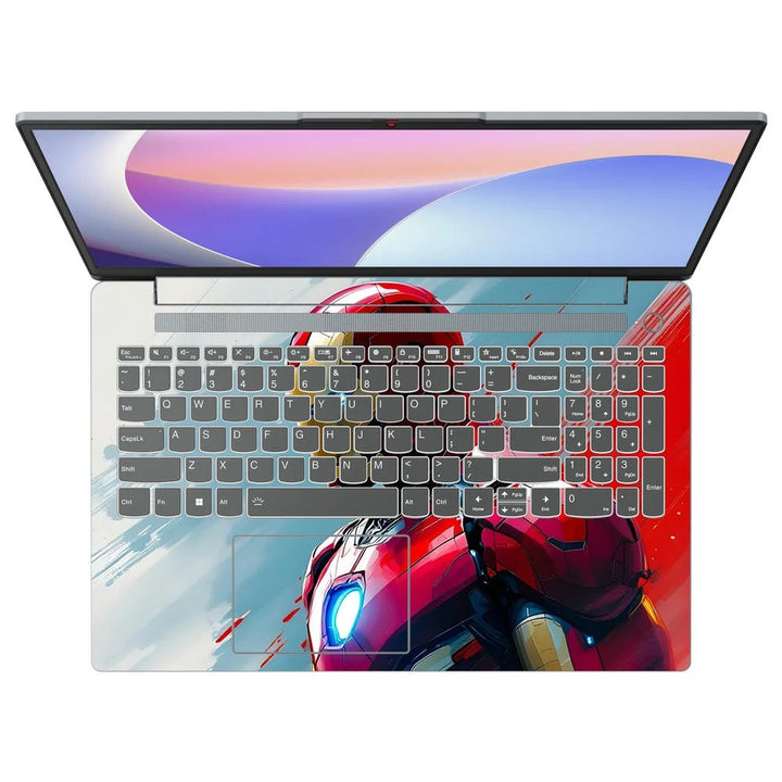 Iron Man in Red Suit 3D Embossed Laptop Skin | Buy Online Now – SkinsLegend