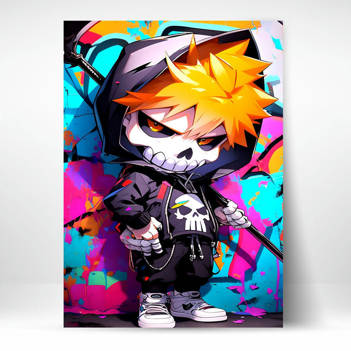 High-Quality Metal Posters - Anime Chibi Skull | Vibrant Colors & Sharp ...