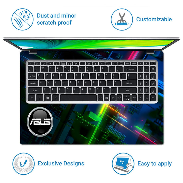 Shop ASUS RGB Circuit Board Design Laptop Skin | Buy Online Now ...